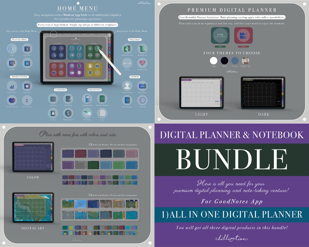 GoodNotes Ultimate Bundle: 2026 Premium All-In-One Digital Planner | 2 ...